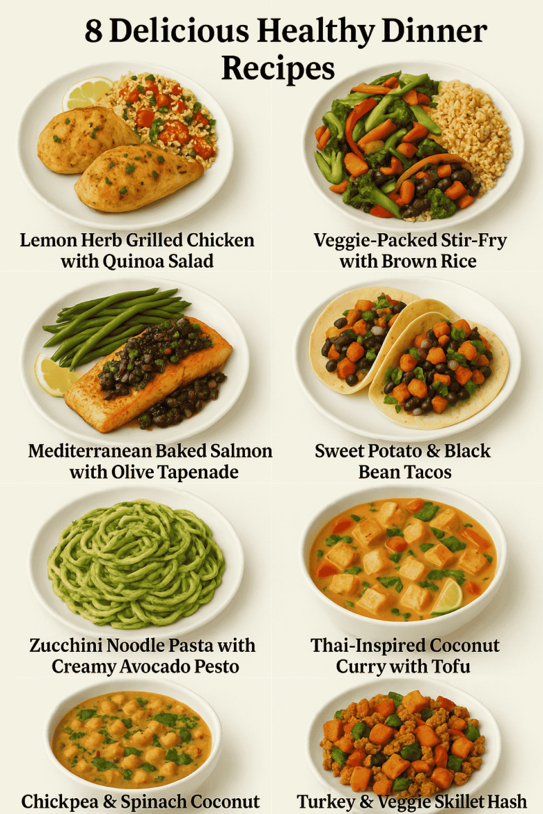 8 Delicious Healthy Dinner Recipes - Recipes Walay