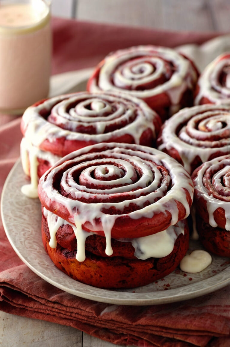 Red Velvet Cinnamon Rolls Recipe